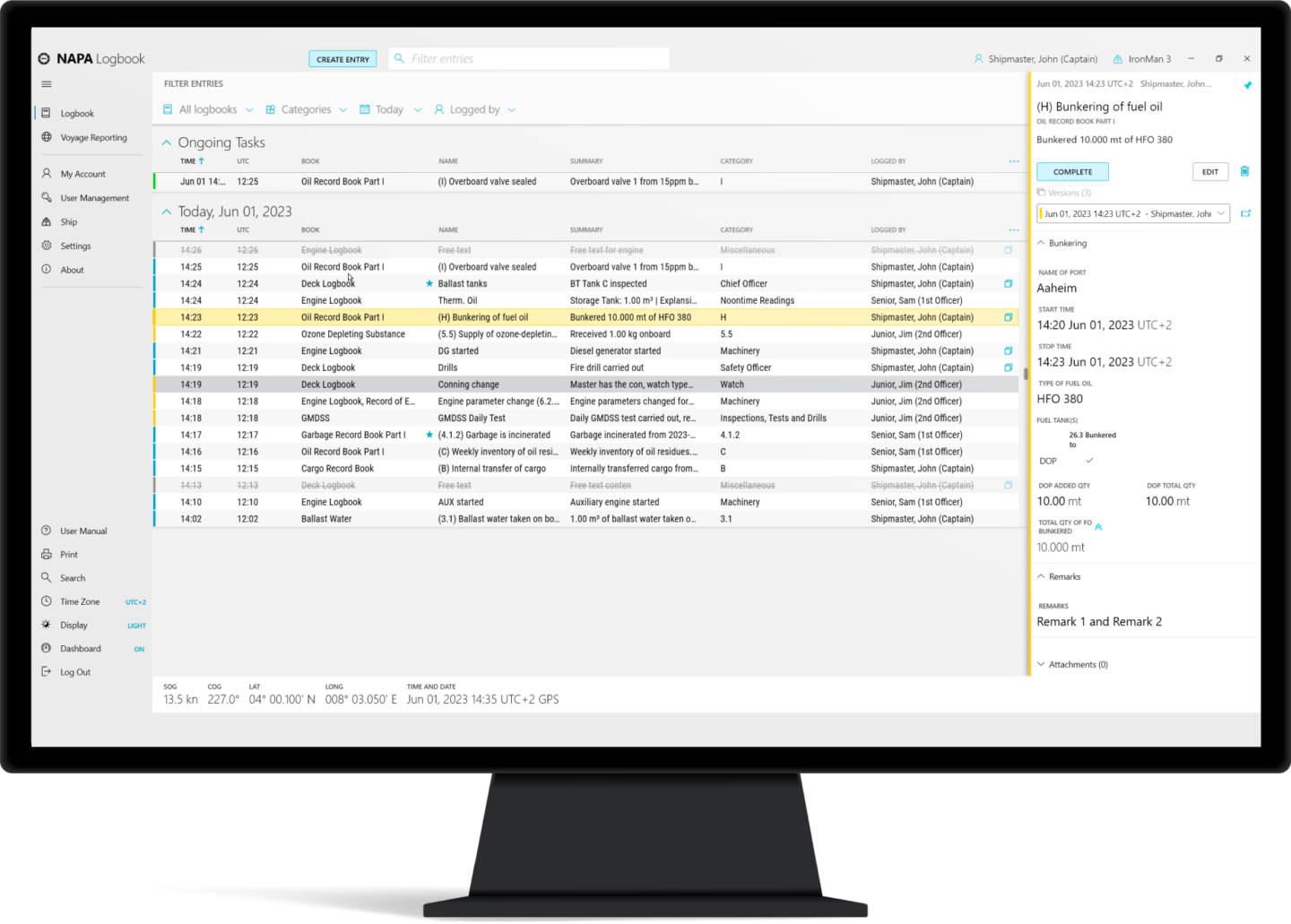 Color Line selects NAPA to provide fleetwide electronic logbook ...